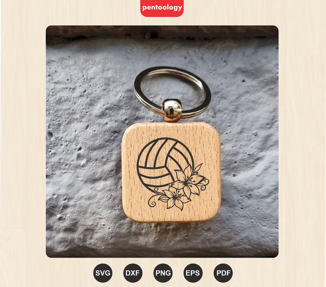 Volleyball SVG | Floral Volleyball Svg | Flower Volleyball Clipart ...