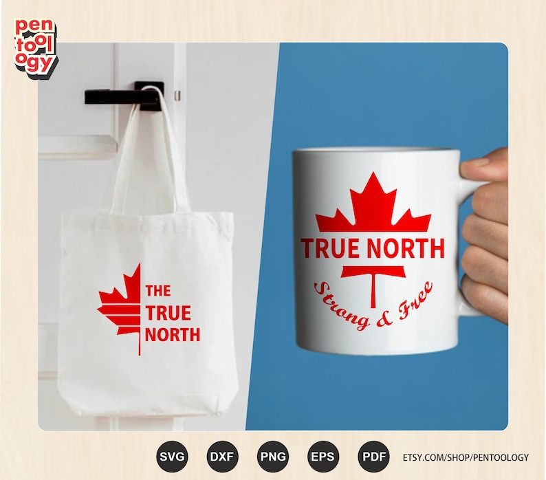 True North SVG, True North Strong and Free SVG, Canada Day Shirt, Hat ...