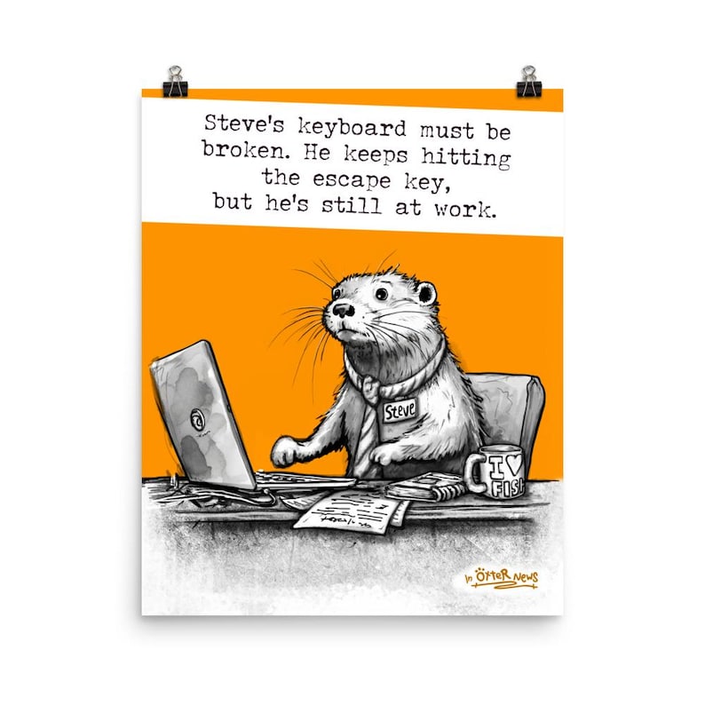 The Escape Key - Steve Print - Etsy