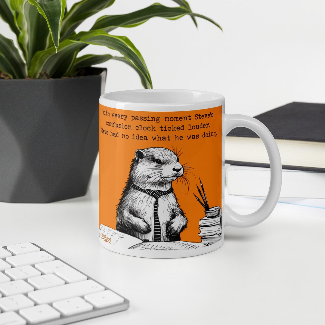 Steve's Confusion Clock Mug - Etsy UK