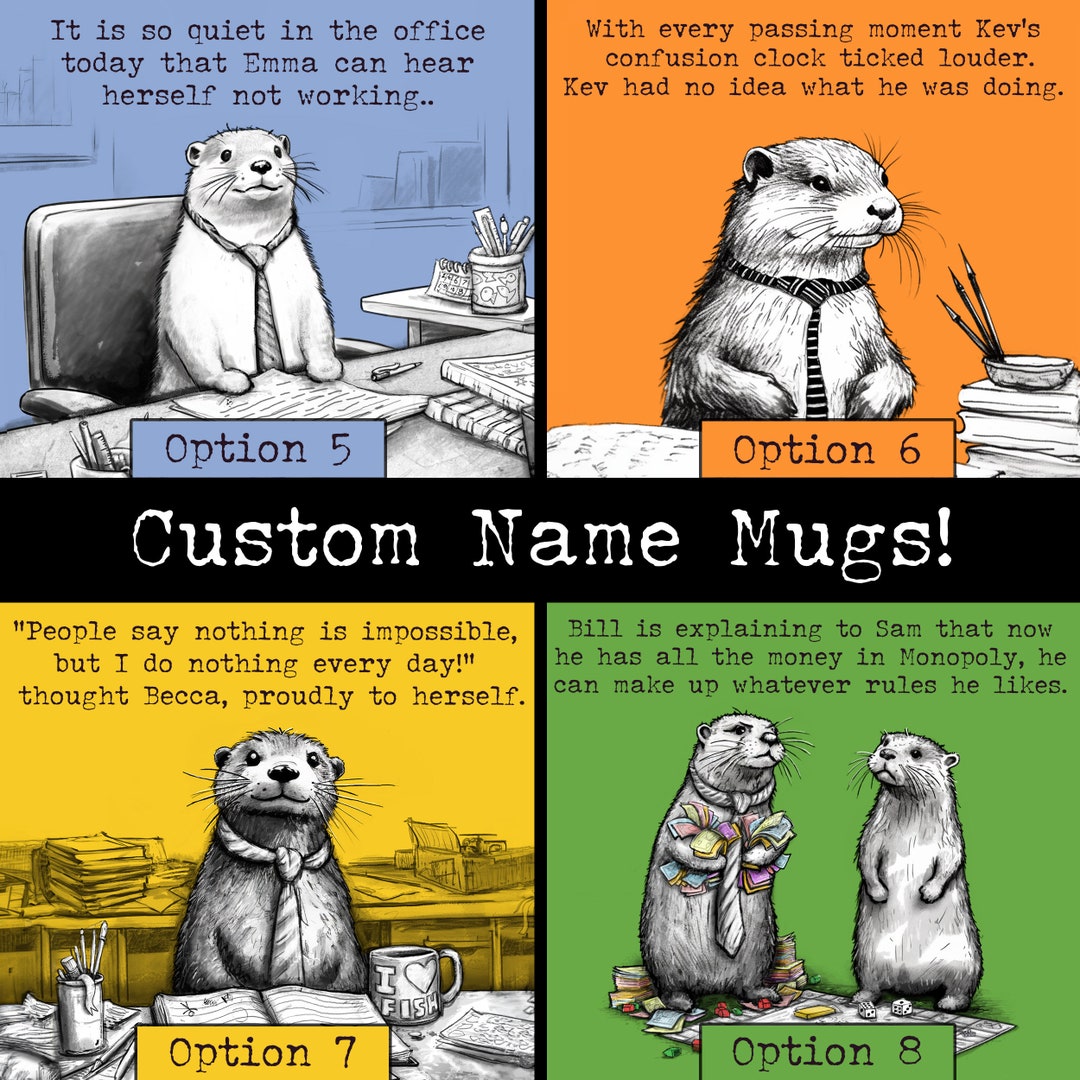 Custom Name Mugs - Etsy