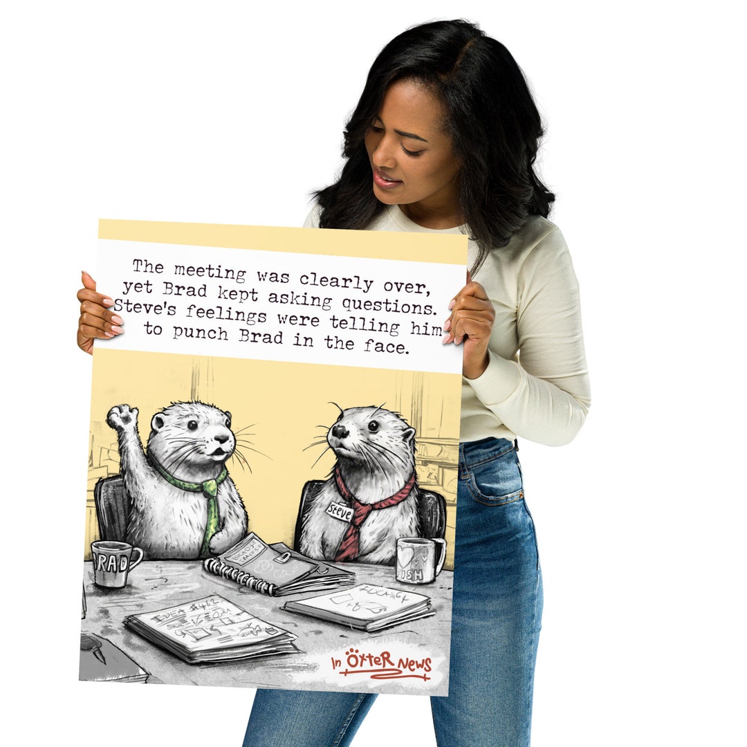 The Meeting is Over, Brad - Etsy