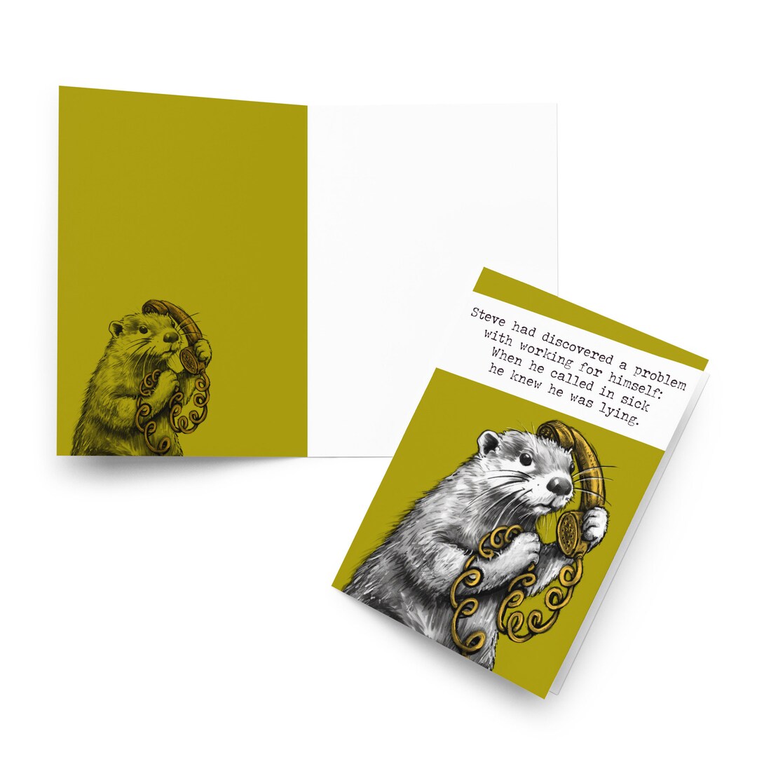 Steve Calls in Sick Greeting Card - Etsy