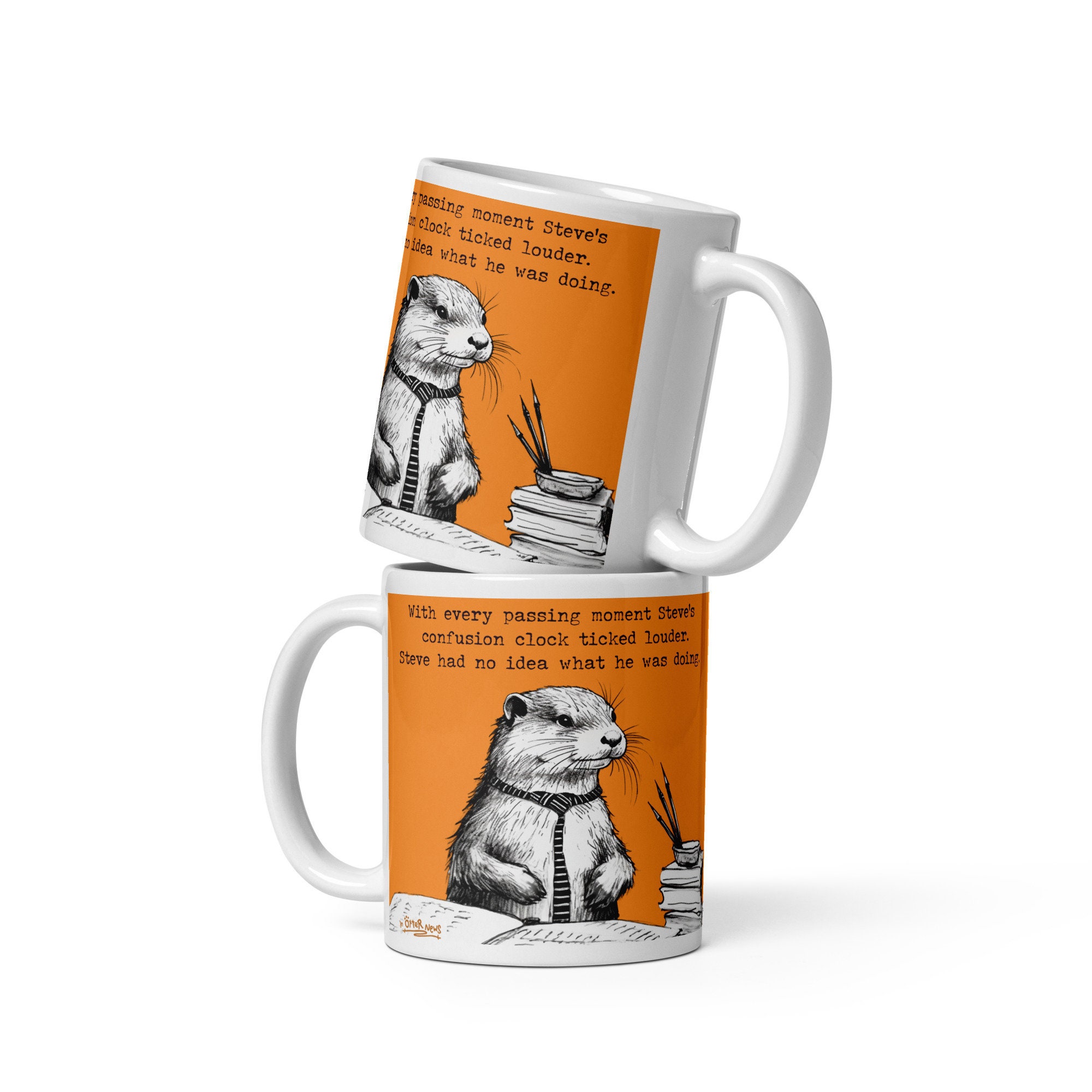 Steve's Confusion Clock Mug - Etsy UK