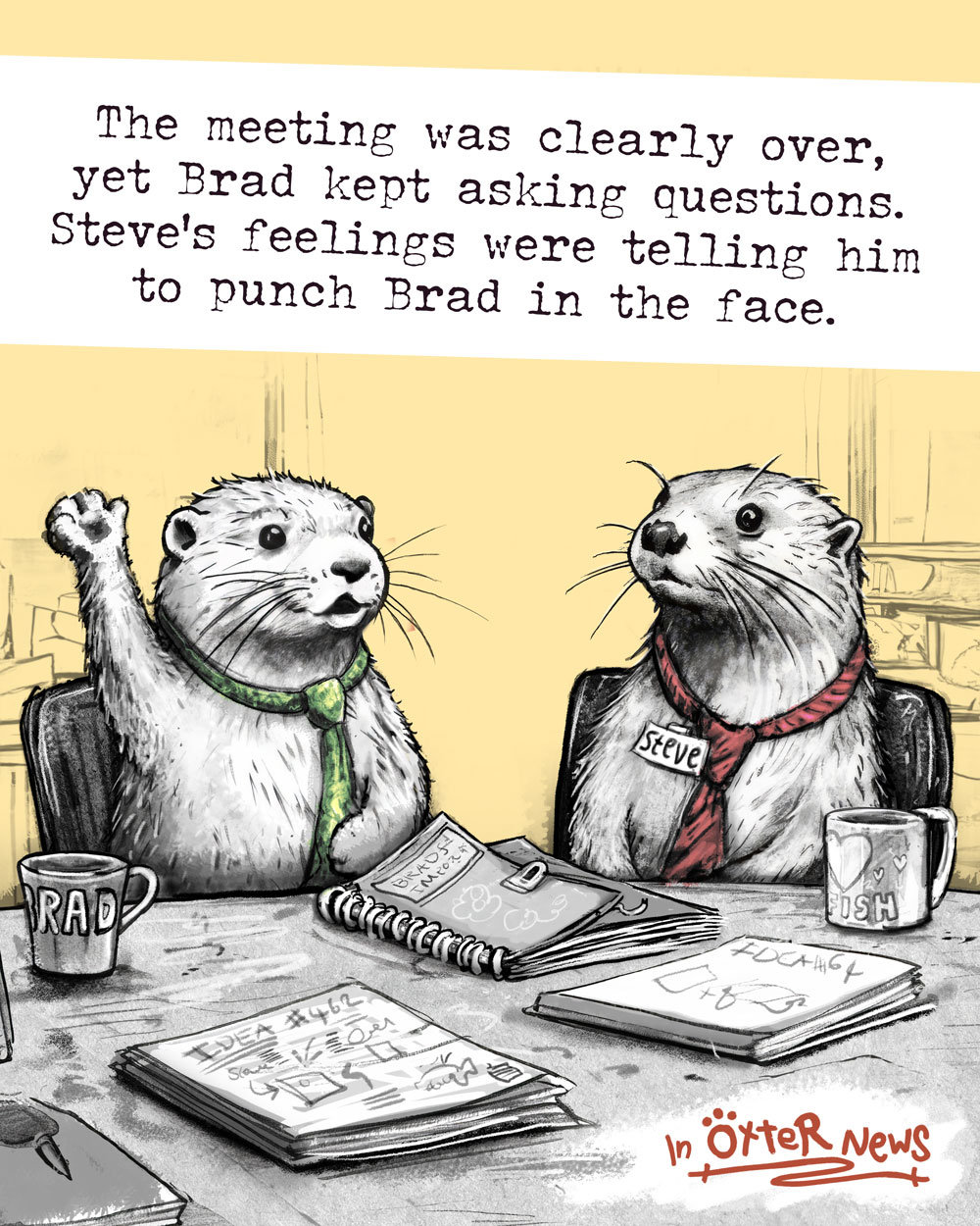 The Meeting is Over, Brad - Etsy UK