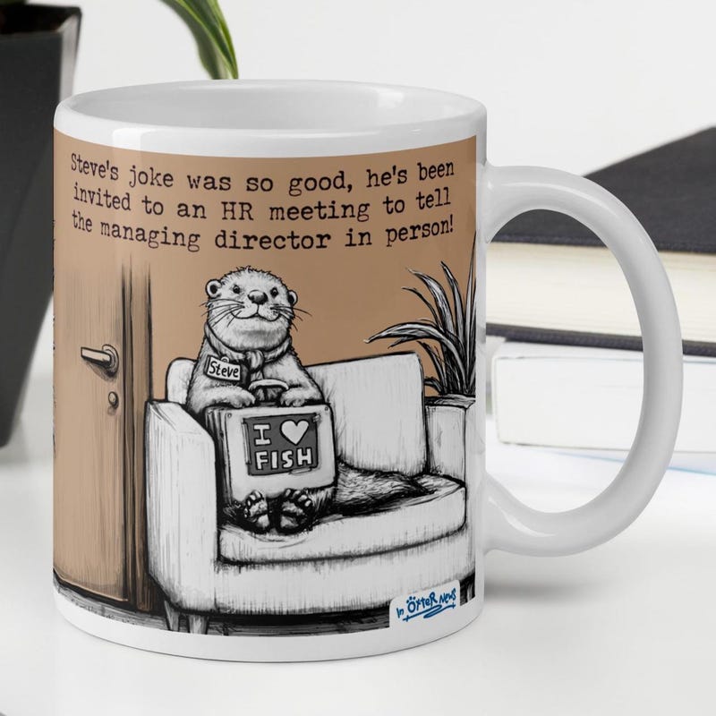 Mug With Otter - Etsy UK