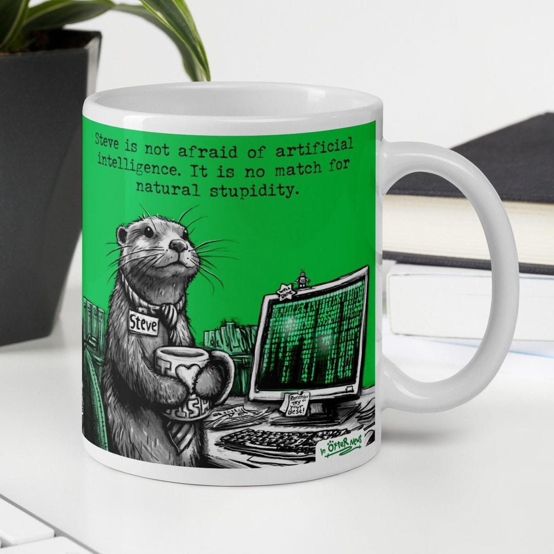 Steve Vs. Artificial Intelligence Mug - Etsy