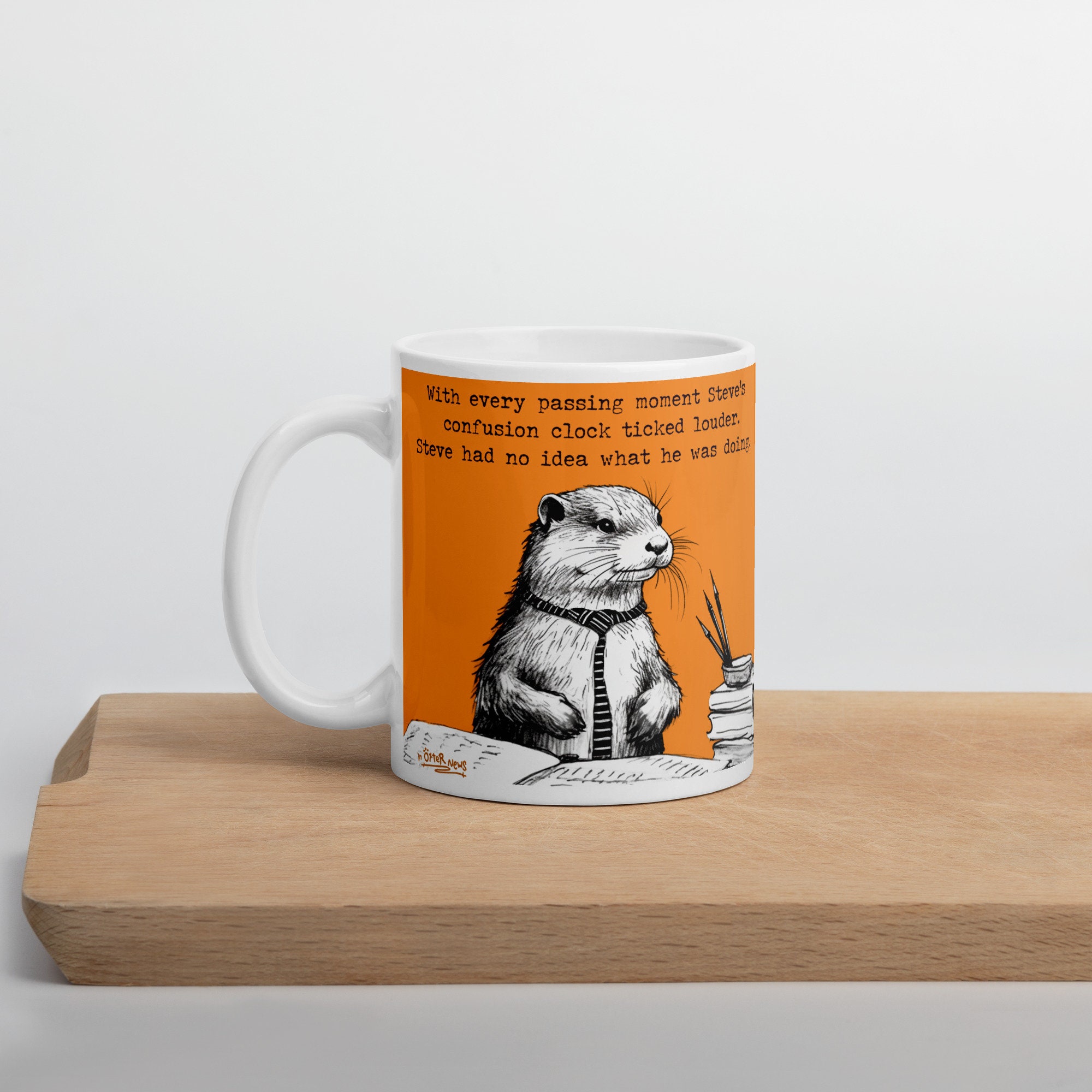 Steve's Confusion Clock Mug - Etsy
