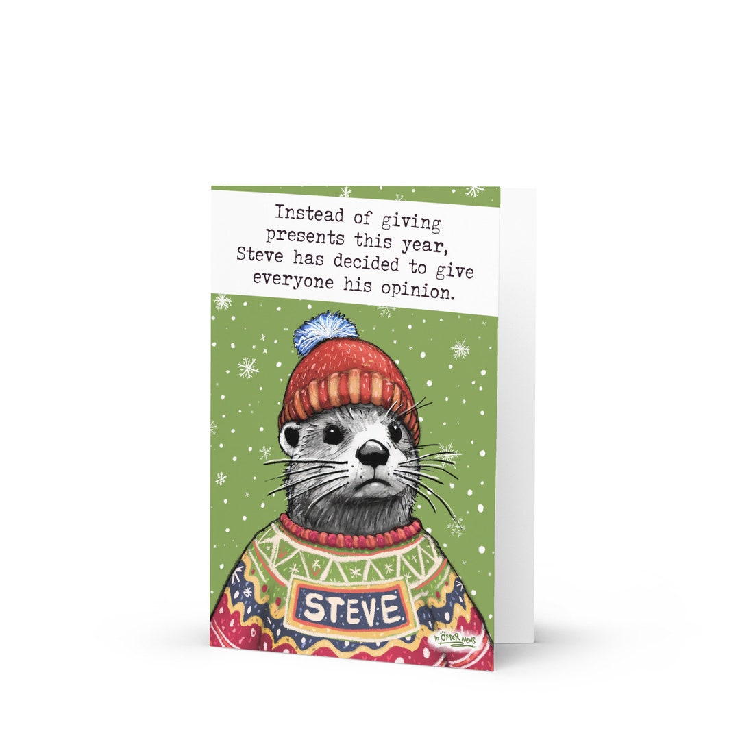 Steve Christmas Card - Etsy