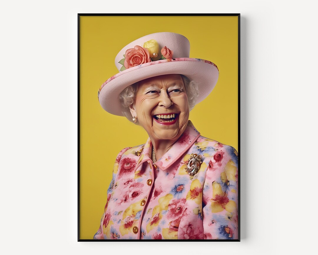 The Queen Portrait Happy Queen Art Paint Famous Photography Women ...