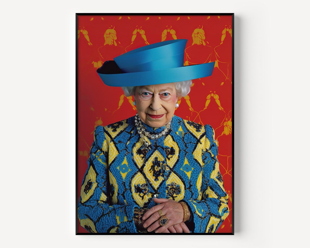 The Queen Portrait Happy Queen Art Paint Famous Photography Women ...