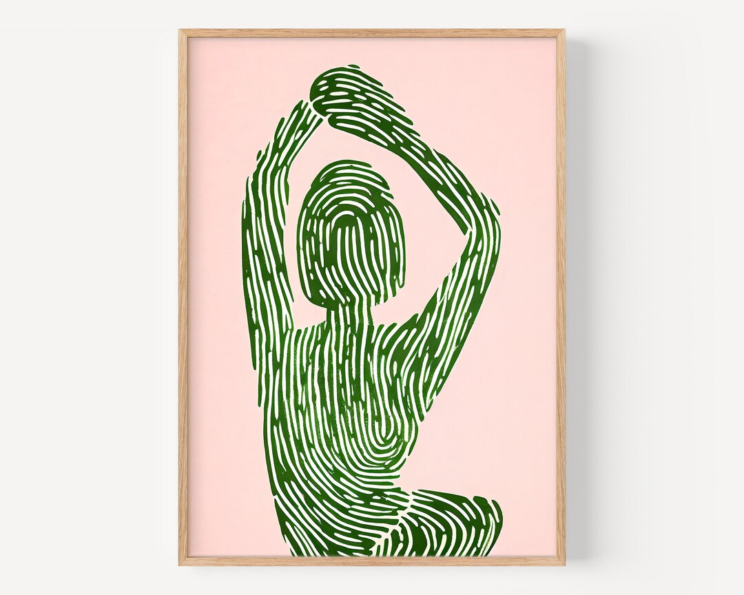 Abstract Woman Art Woman Wall Art Modern Abstract Art Modern Simple ...