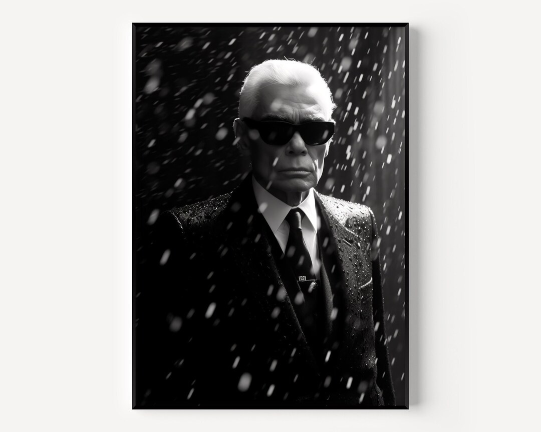 Karl Wall Art Black and White Print Famous Photography Man Portrait ...