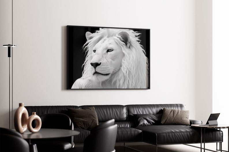 Lion Print, Safari Animal Prints, Black and White Art, Lion Cub, Safari ...
