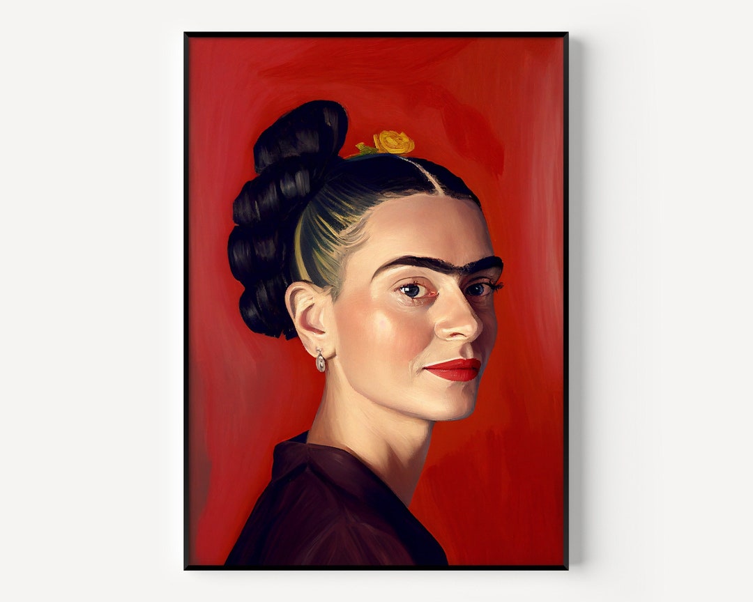 Frida Wall Art Woman Print Famous Oil Painting Woman Portrait Painting ...