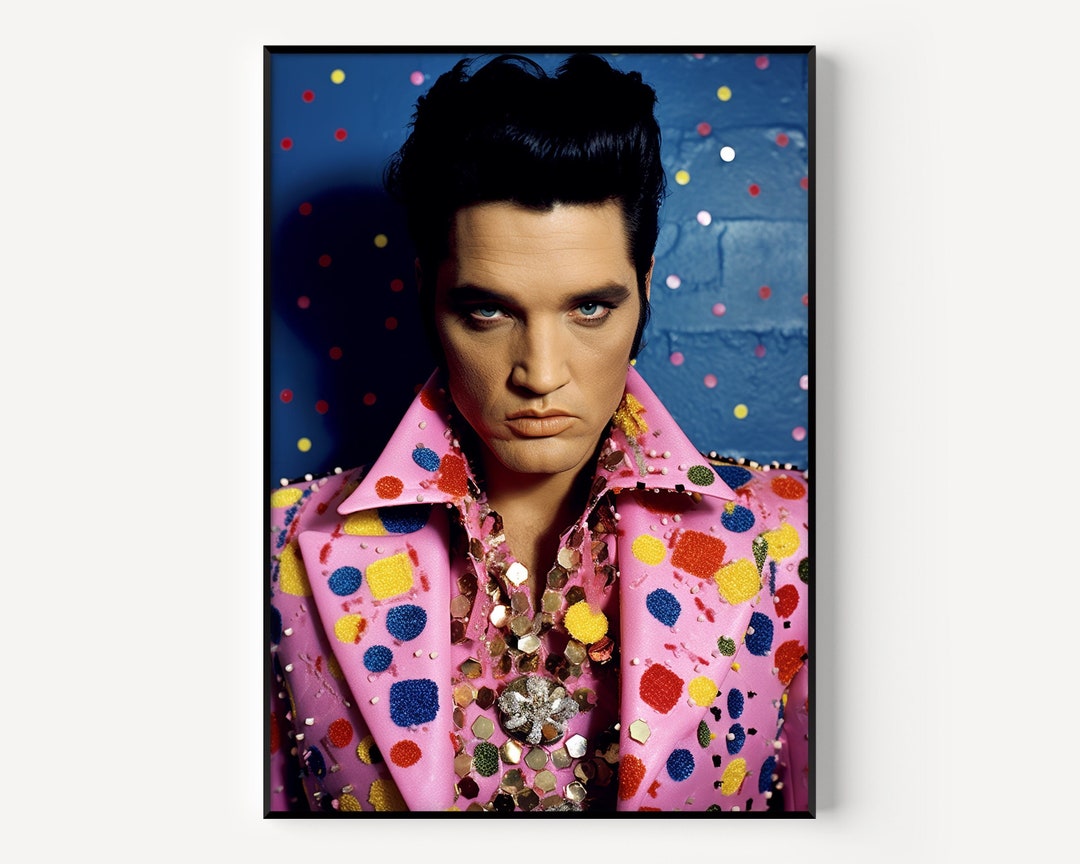 Elvis Wall Art Elvis Print Famous Photography Man Painting Vintage ...