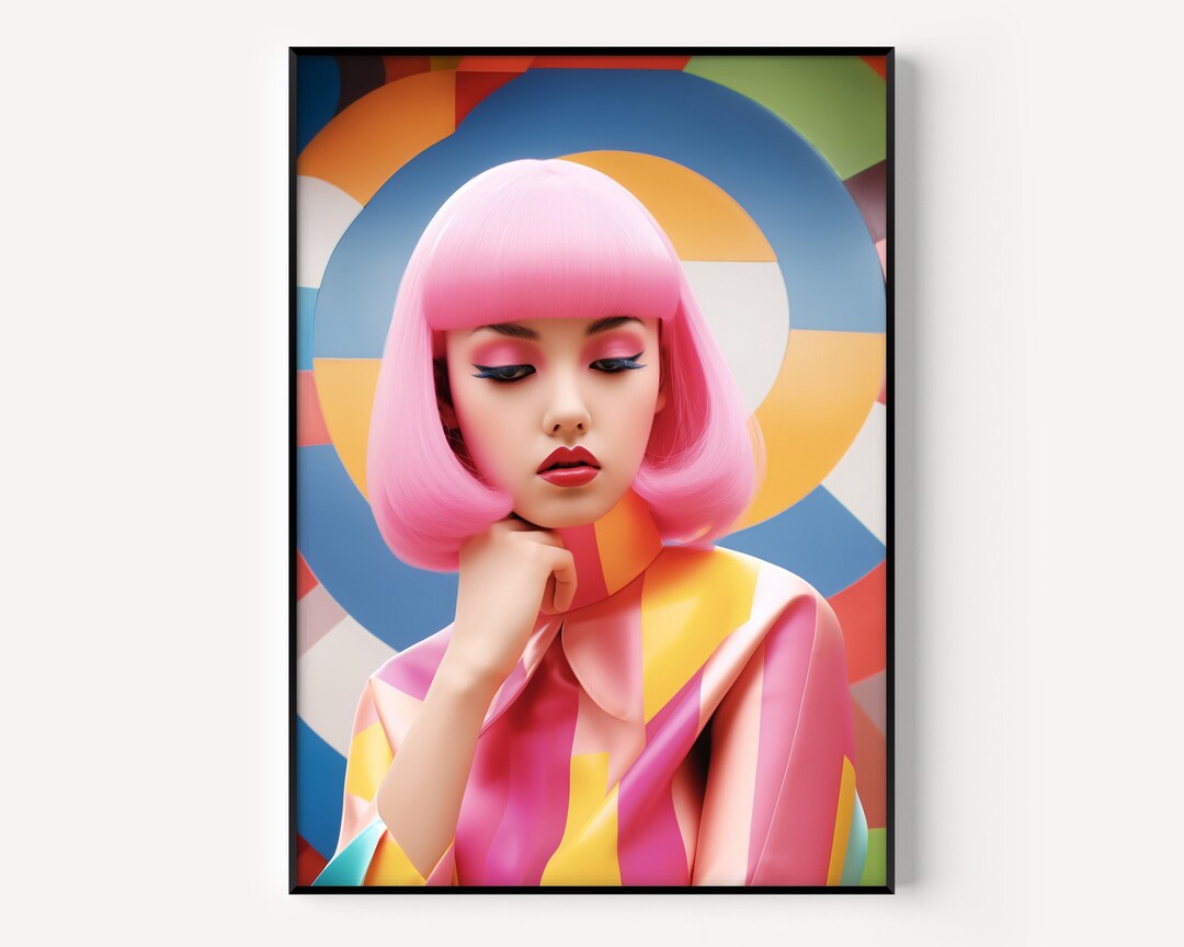 Retro Comic Style Pop Art Girls, Pop Model Art,trendy Pop Style ...