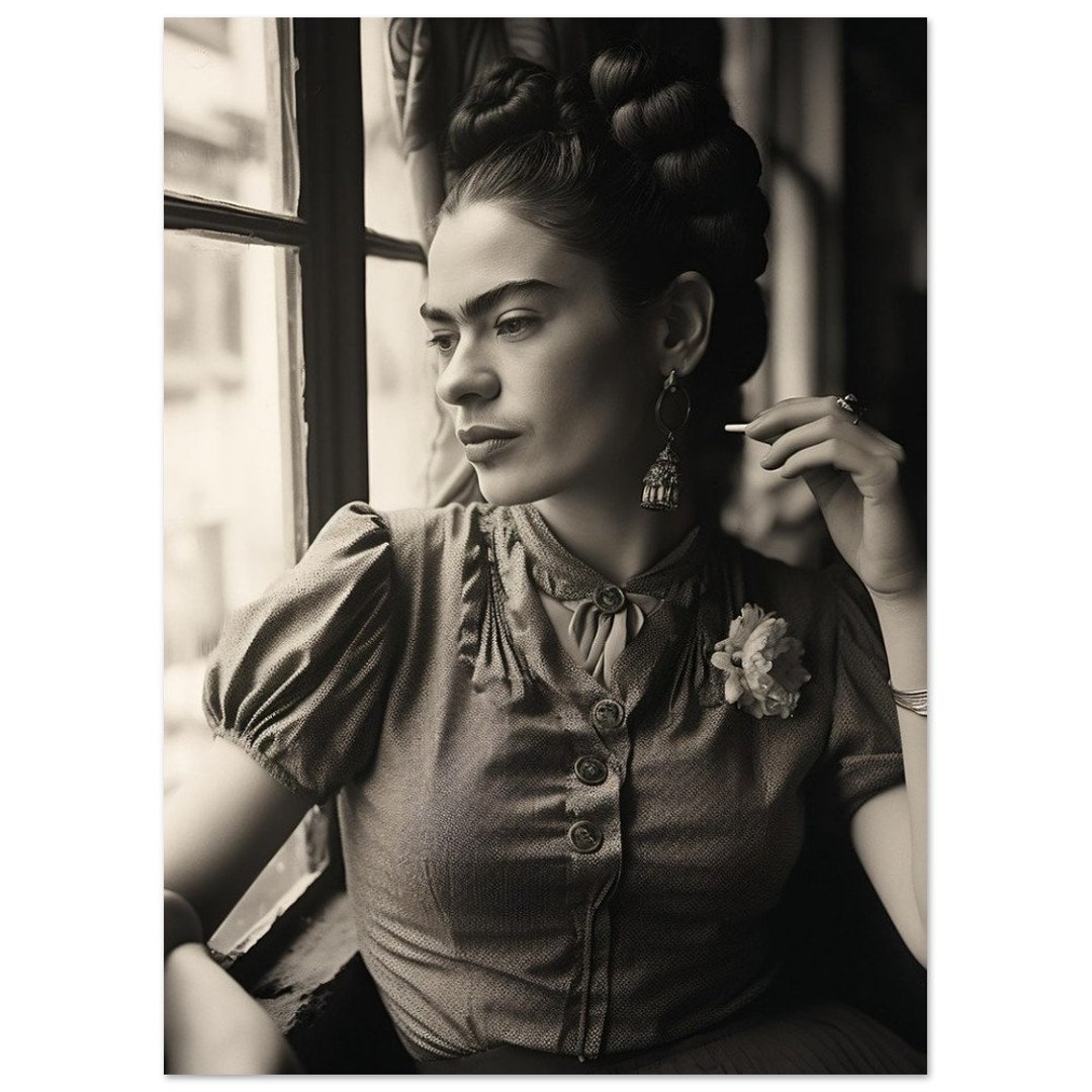 Frida Kahlo Smoking Poster 5X7' Size - Etsy