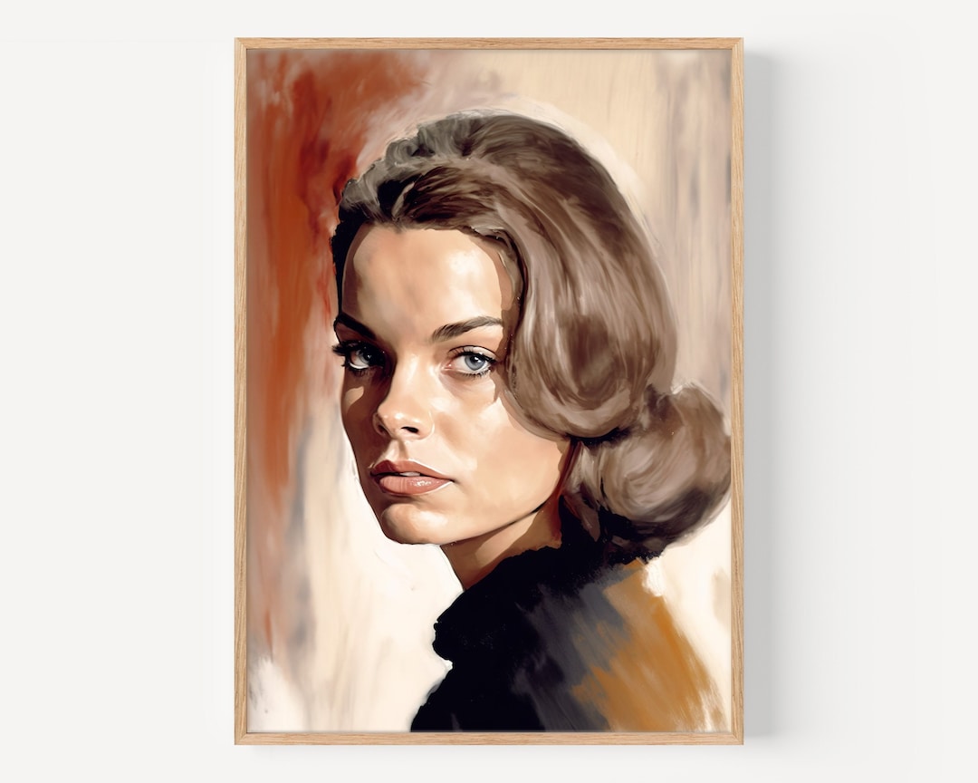 Romy Schneider Wall Art Romy Schneider Print Famous Oil Painting Women ...