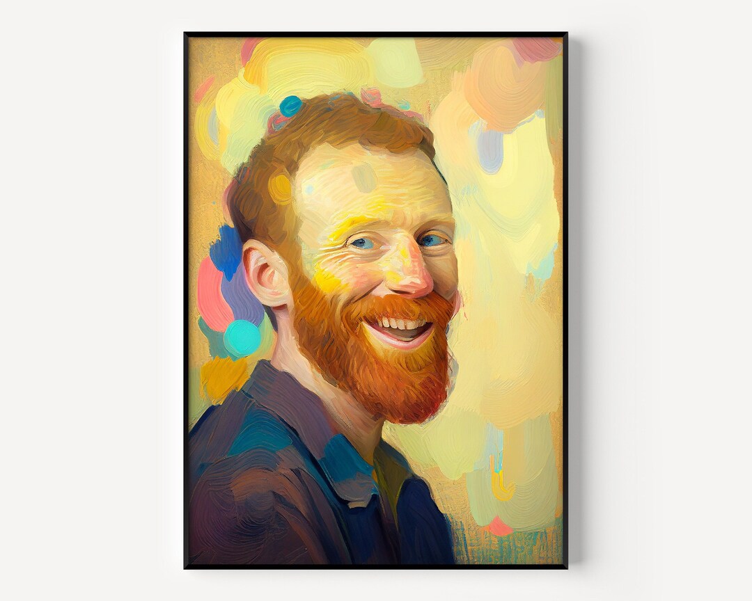 Van Gogh Wall Art Van Gogh With Smile Eclectic Wall Art Self Portrait ...