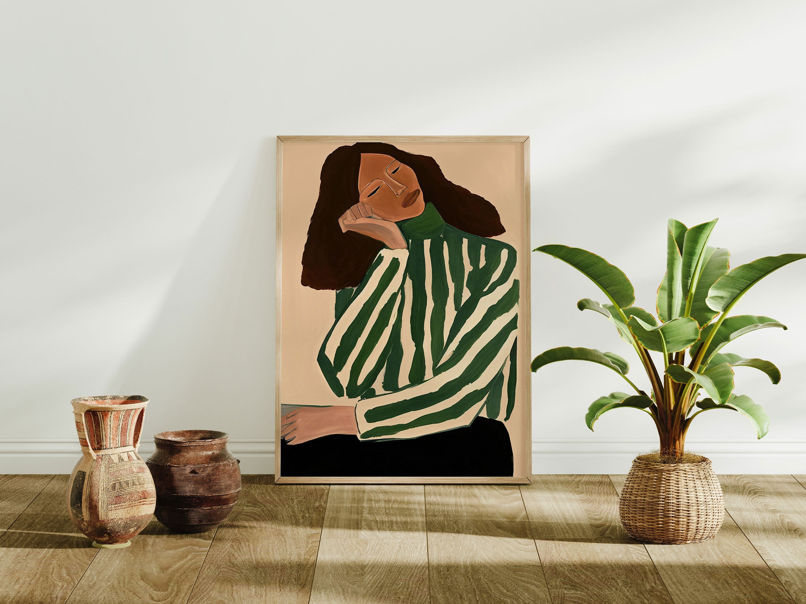 Impressionist Artful Women Modern Abstract Wall Art Modern Figurative ...