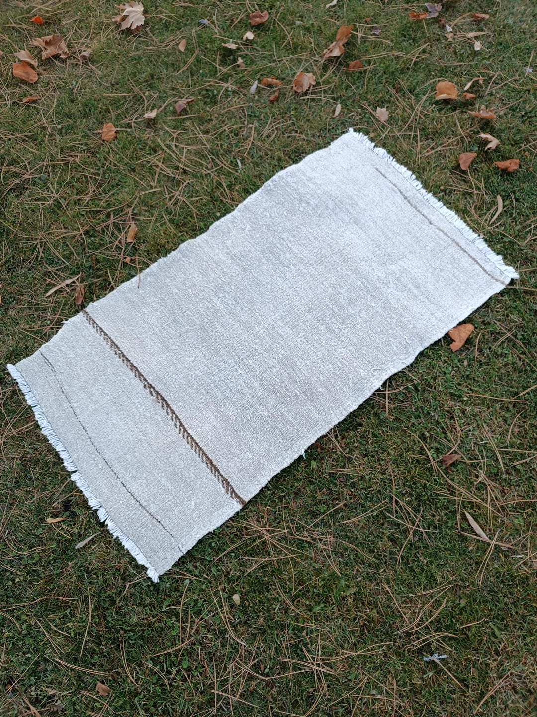 2x4 Hemp Rug, Hemp Rug Small, Flatweaving Turkish Kilim, Naturel ...