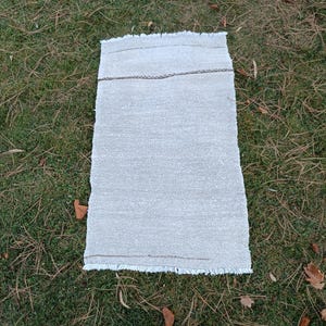 2x4 Hemp Rug, Hemp Rug Small, Flatweaving Turkish Kilim, Naturel ...