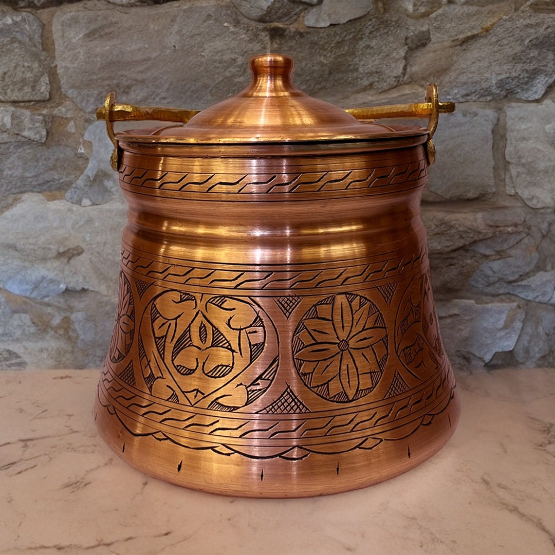 Handmade Copper Yogurt Storage Container Elegance Meets - Etsy