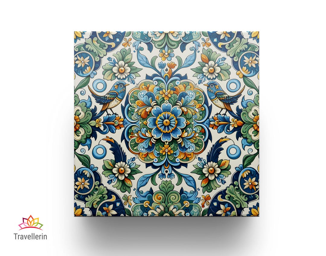 Majolica - Florence Italy - Firenze - Coaster Set - Ceramic Glazed - Etsy