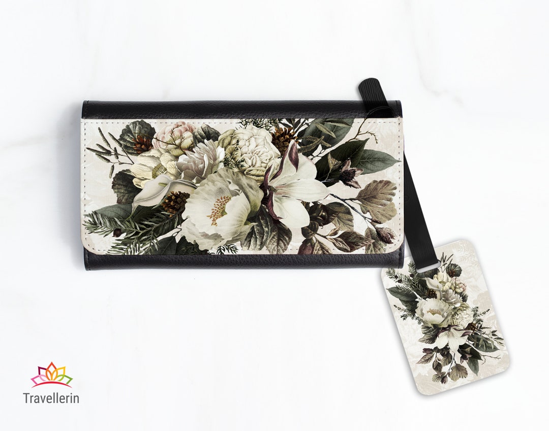 Women's Travel Wallet Personalized Option Winter - Etsy