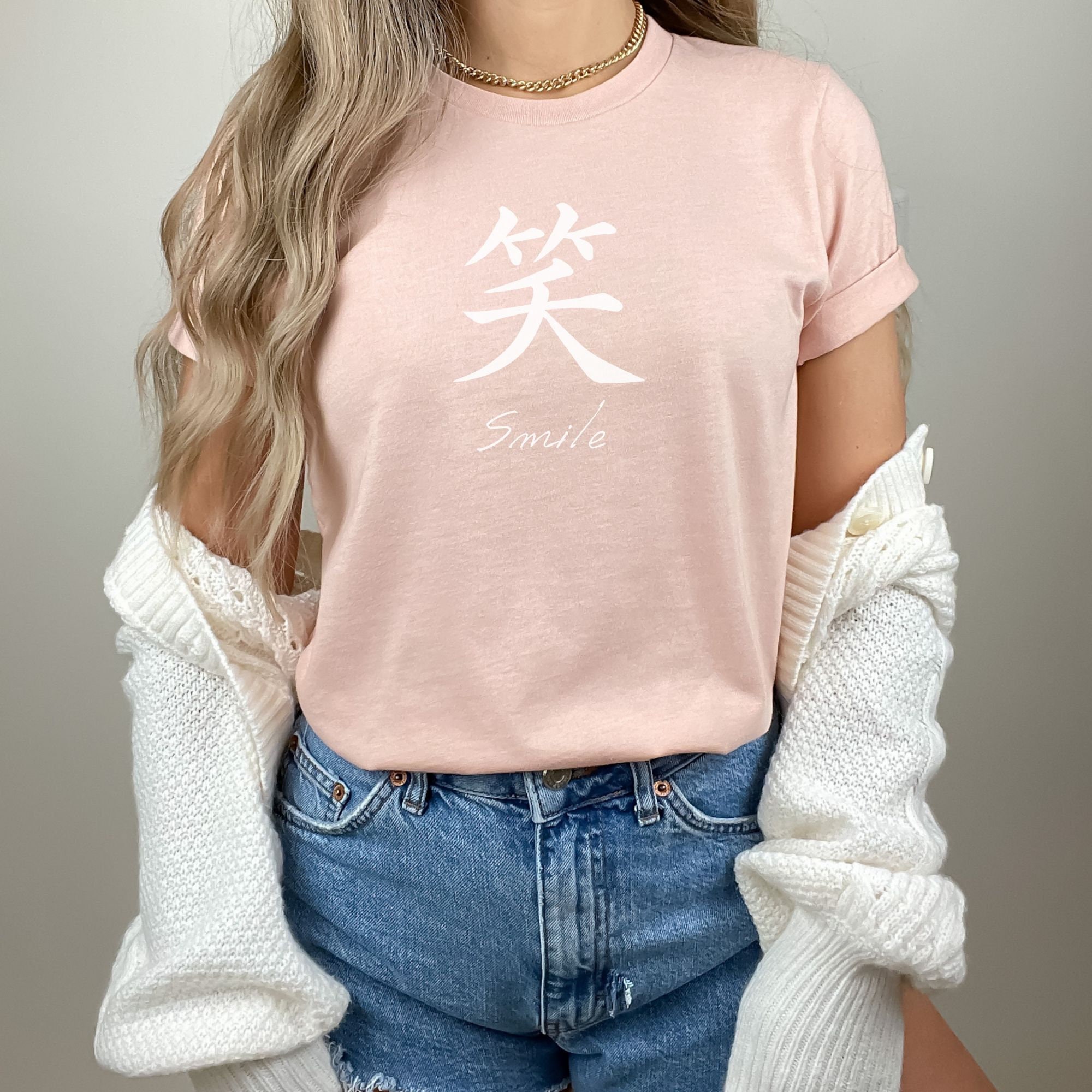 Smile Japanese Kanji T Shirts for Men Women, - Etsy