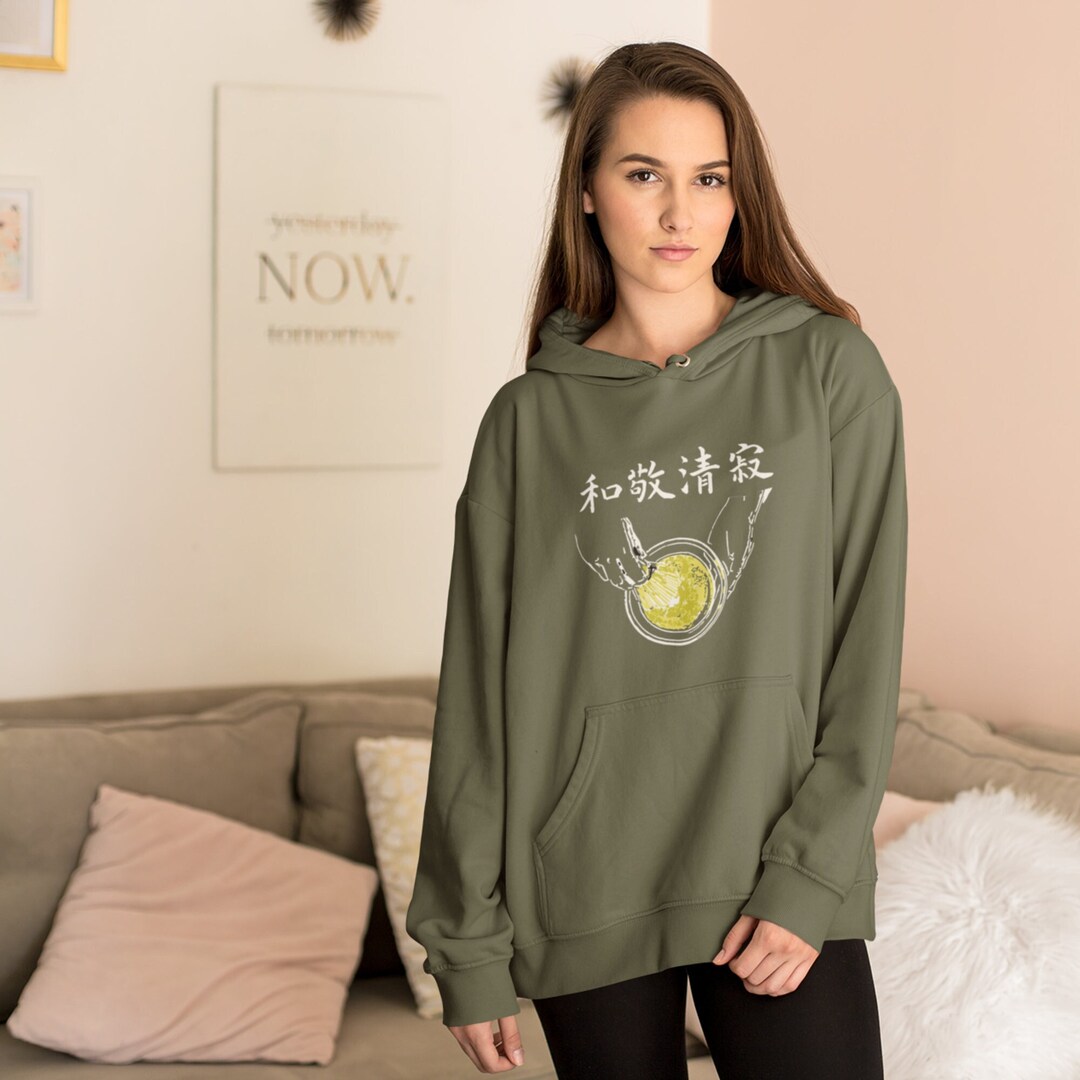 Japanese Kanji Hoodie | Zen Idiom | Matcha Lover Gift Tee | Japanese ...