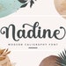 Nadine Font Handwritten Font Groovy Font, Canva Font, Calligraphy Font ...