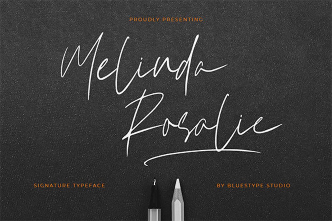 Melinda Rosalie Font, Unique Script Font, Personal Signature Font ...