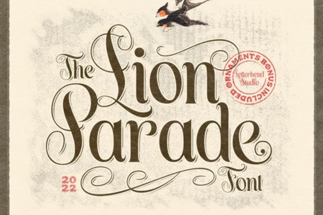 Lion Parade Font, Elegant Font, Display Font, Chunky Cute Font, Modern ...