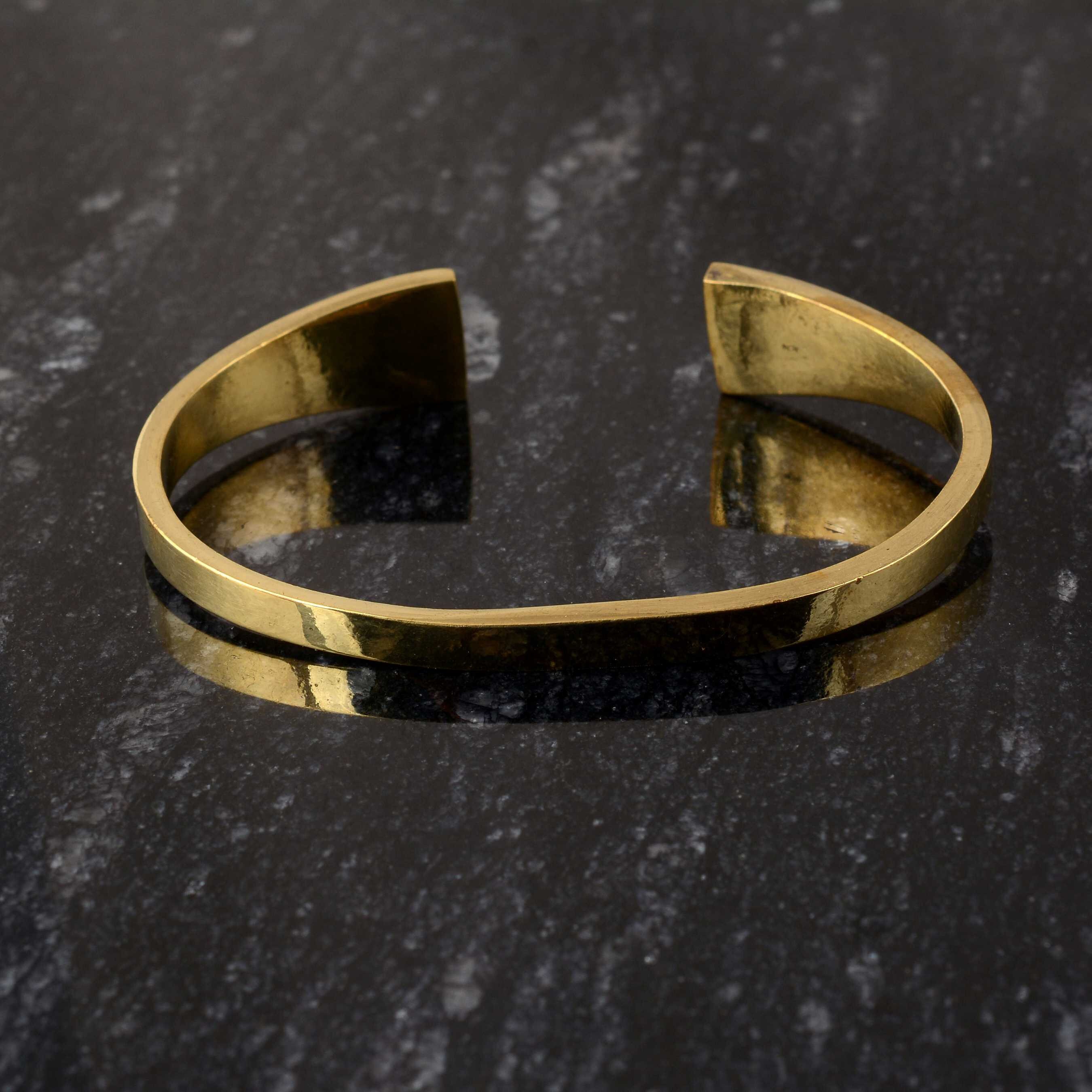 Gold Chunky Bangle Art Deco Inspired Bracelet Chunky Gold - Etsy