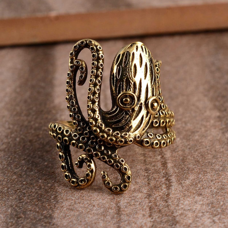 Octopus Ring - Etsy
