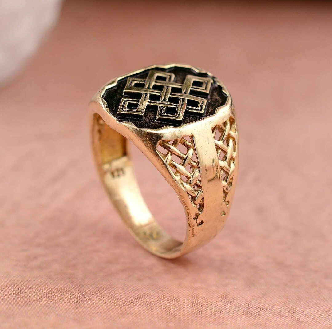 Vintage Antique Signet Ring for Men, Cool Male Pinky Ring, Anniversary ...