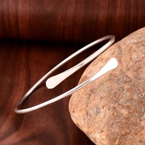 Minimalist Silver Simple Arm Band , Upper Arm Cuff , Arm Band , Upper ...