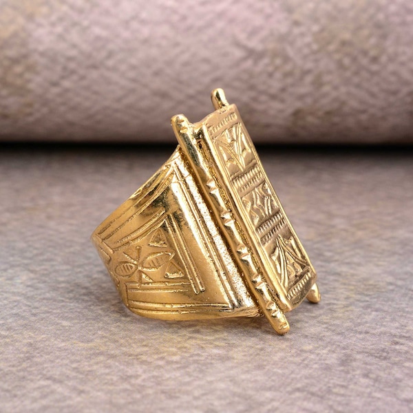 African Gold Filled Rings - Etsy