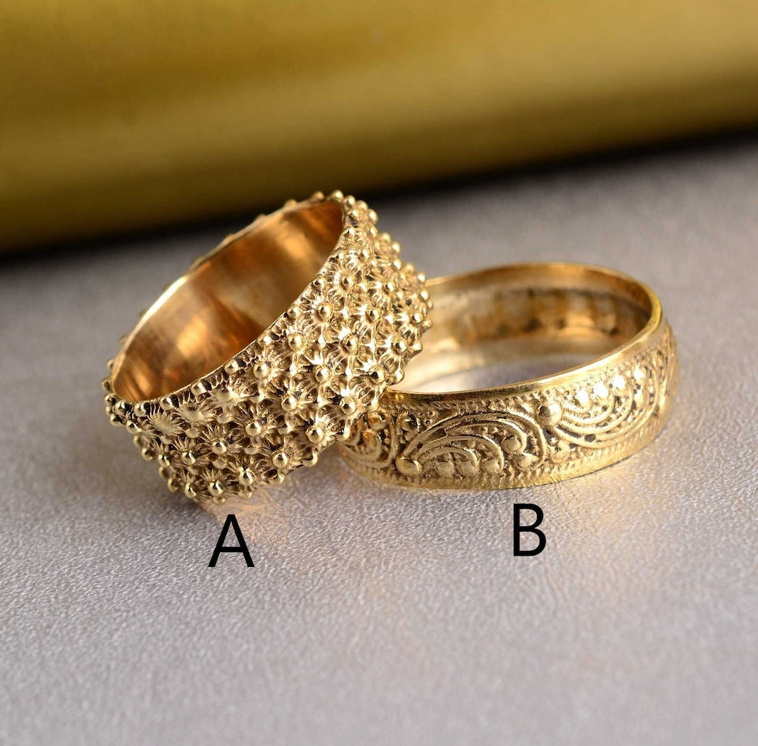 Designer Brass Ring for Women and Men, Indian Traditional Brass Ring ...