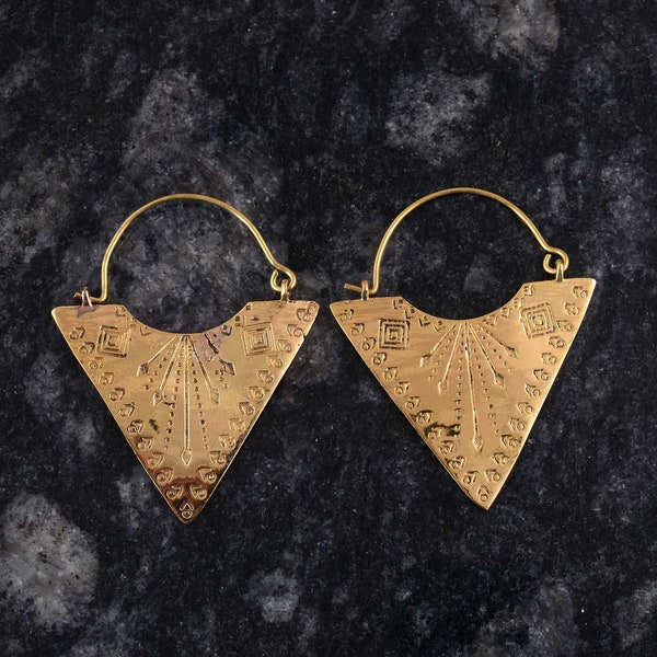 Triangle Earrings - Etsy