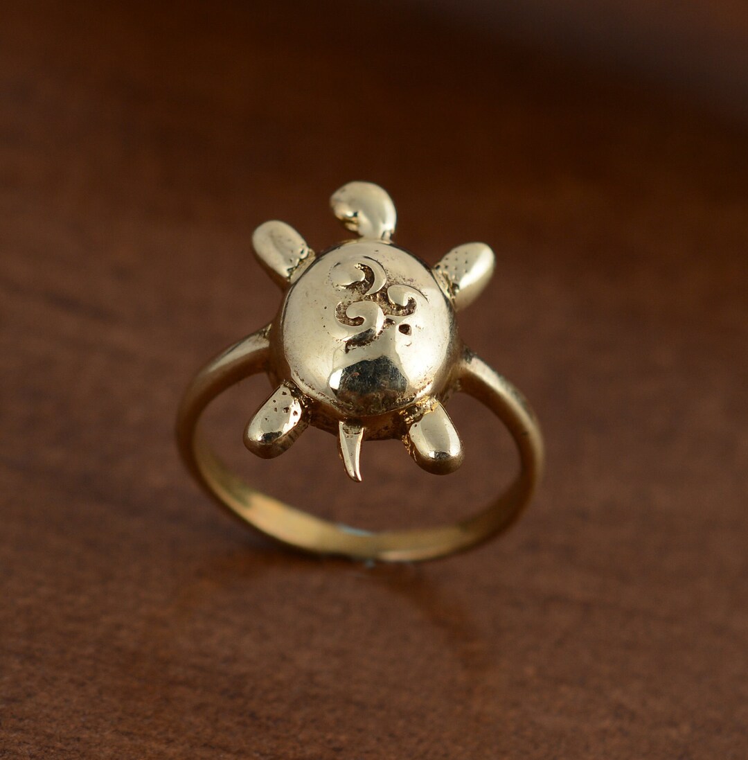 Gold Turtle Ring, Cute Animal Ring, Original Gold Ring, Tortoise Ring ...