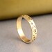 Filigree Moon and Star Ring: Gold Floral Brass Band - Etsy