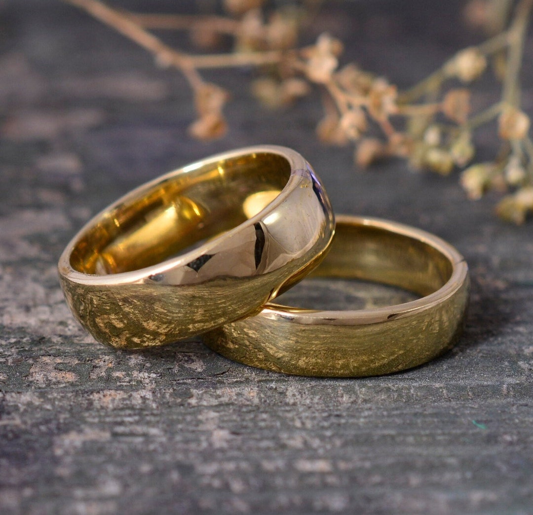 Plain Brass Band, Solid Brass Ring, Midi Finger Ring Band, Handmade ...