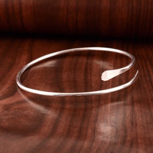 Minimalist Silver Simple Arm Band , Upper Arm Cuff , Arm Band , Upper ...