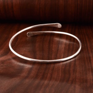 Minimalist Silver Simple Arm Band , Upper Arm Cuff , Arm Band , Upper ...