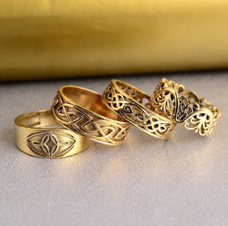 Celtic Thumb Ring Fidget Handmade Ring Brass Celtic Ring - Etsy