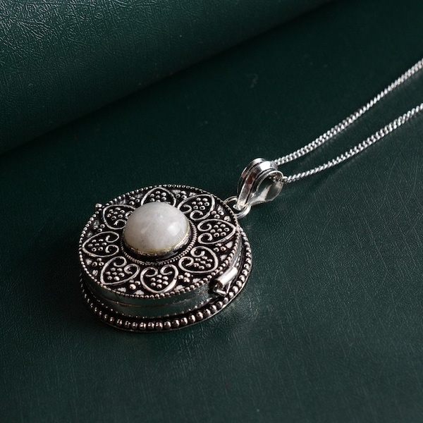 Moonstone Locket - Etsy