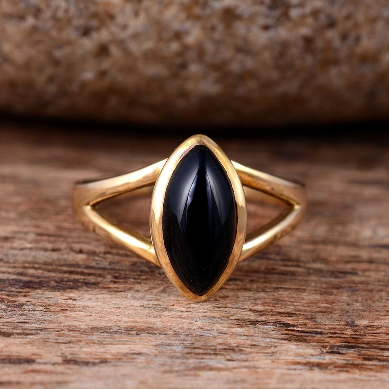 Obsidian Rings - Etsy